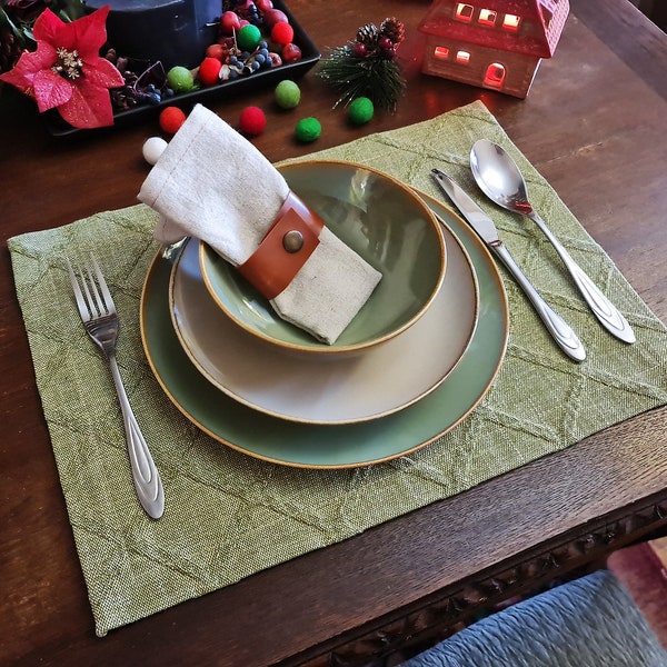 Lime Green Placemats - Etsy
