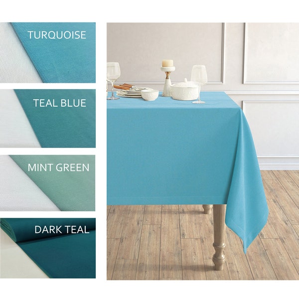 Turquoise Tablecloth - Etsy