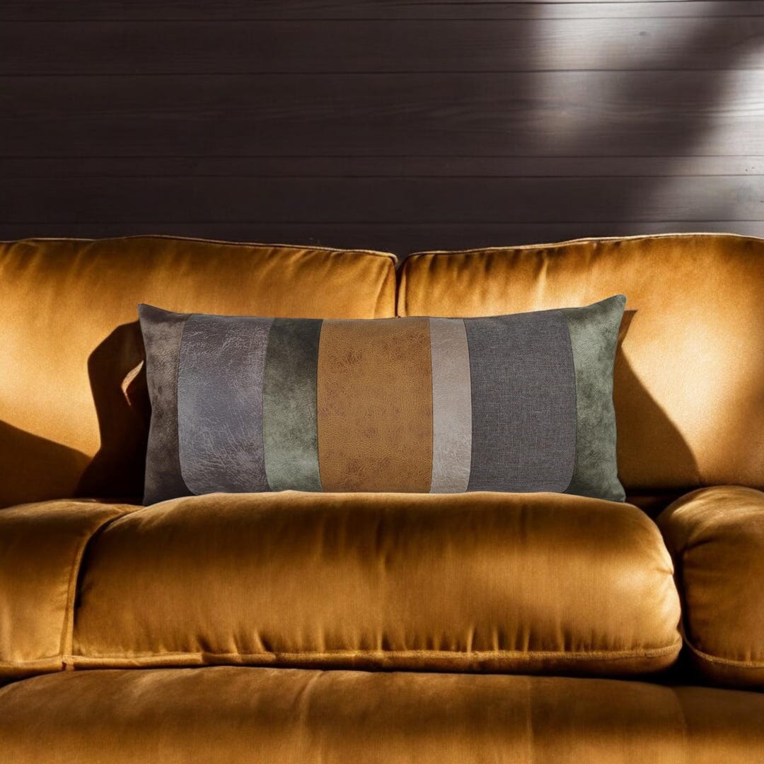 Mid Century Decor Pillow Cover/lumbar Sustainable Pillow Cover Made of ...