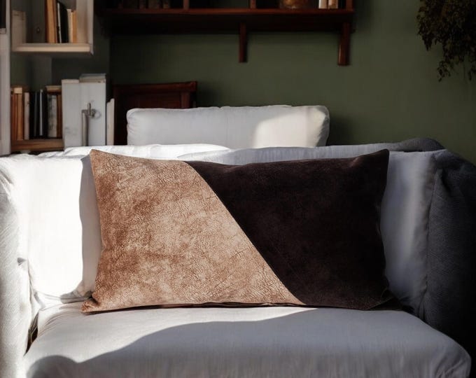 CUSTOM Velvet Colorblock Pillow Cover by Jillianrenedecor, Modern Fall ...