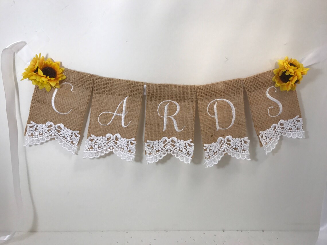 Custom Burlap Lace Banners Wedding Decor Bridal Shower - Etsy