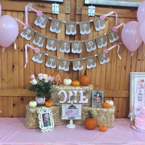 First Birthday Burlap Lace Package, Happy Birthday, First Birthday ...