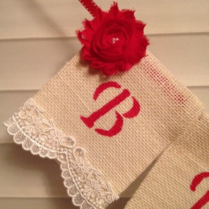 Custom Burlap Lace Banners, Wedding Decor, Bridal Shower Gift/shabby ...