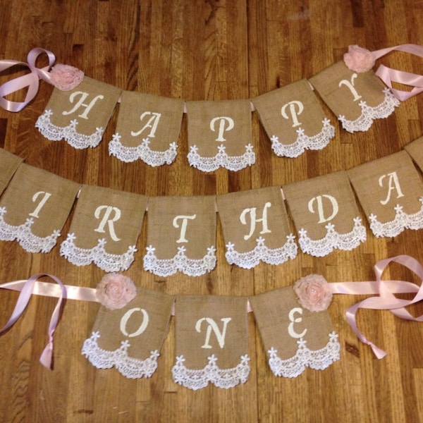Burlap Birthday - Etsy