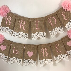 Burlap Lace Bride to Be Chair, Shabby Chic, Bridal Shower Decor ...