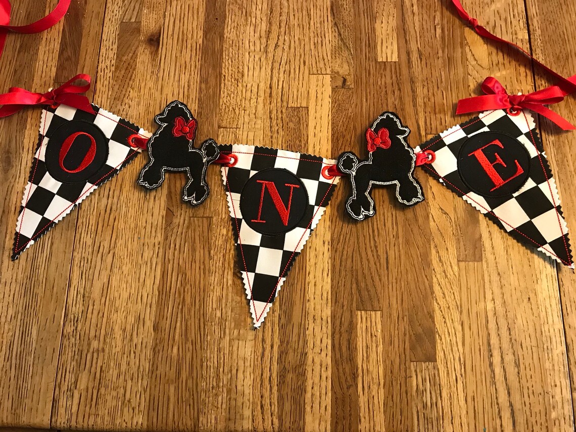 Race Car Baby Boy First Birthday Banner Racing Flag Banner | Etsy