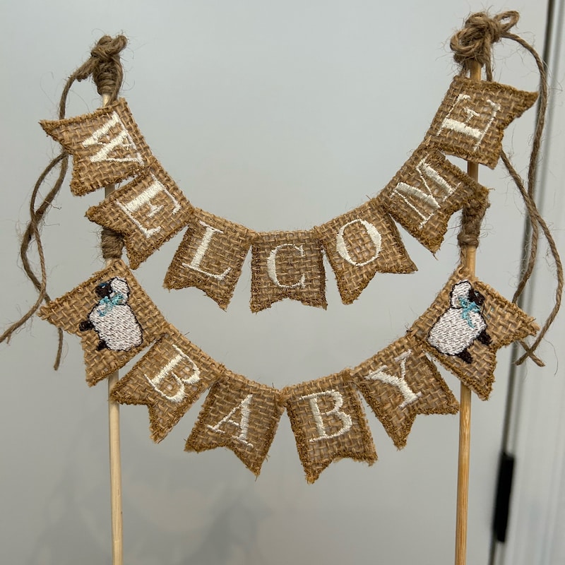 Burlap Welcome Sign - Etsy