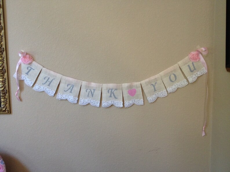 Wedding Thank You Card Banner Thank You Banner Thanks - Etsy