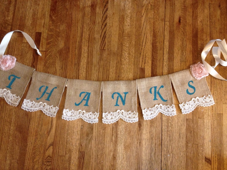 Wedding Thank You Card Banner Thank You Banner Thanks - Etsy