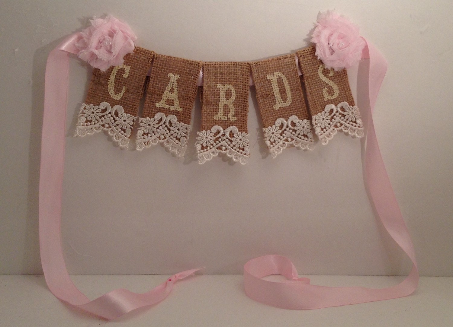 Cards Burlap Lace Banner Wedding Decor Bridal Shower Gift - Etsy