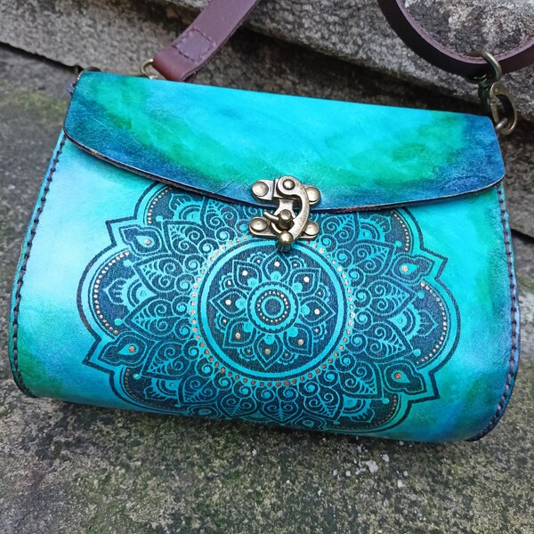 Hand Painted Handbag - Etsy