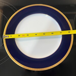 Noritake "valhalla" 4 Piece Place Setting, Cobalt Blue, White, Gold ...
