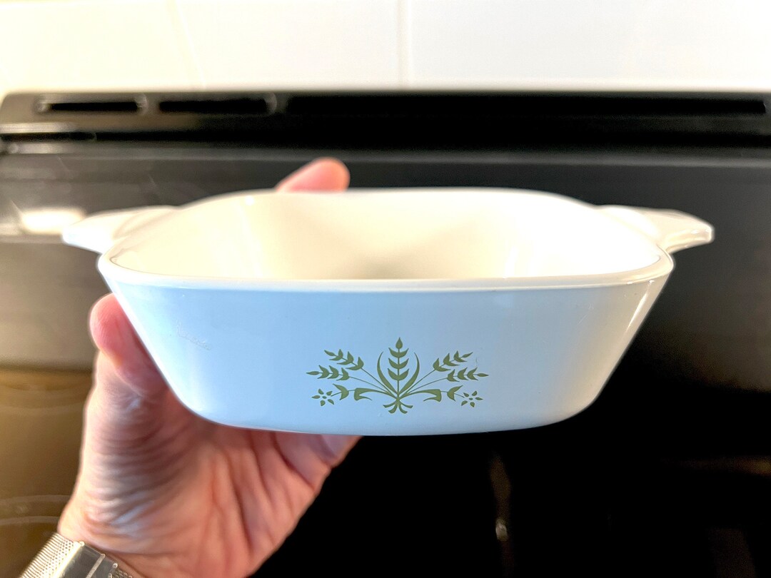 Vintage Corning Ware, Rare "green Wheat" Small Casserole Dish, P-41-B ...