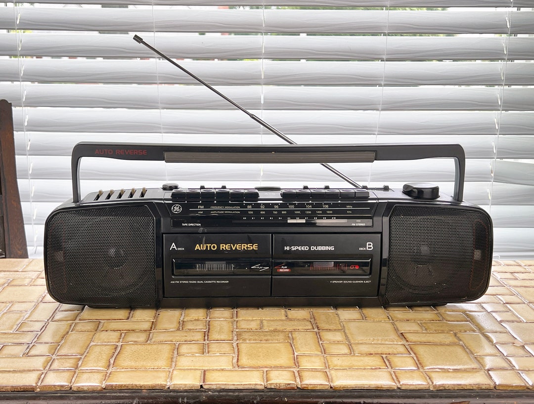 Vintage Stereo Boombox by General Electric, Model PB3-5639A, Cassette ...