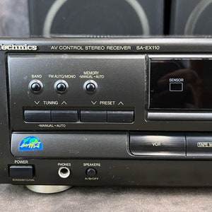 Technics Sa-ex110 AM/FM AV Control Stereo Receiver With 200-watt Amplifier With Working Remote ...