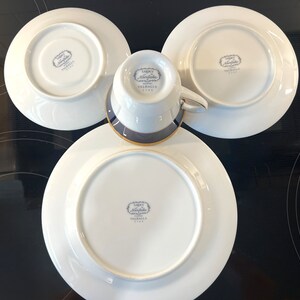 Noritake “valhalla” 4-piece Place Setting: Cobalt Blue, Gold Greek Key ...