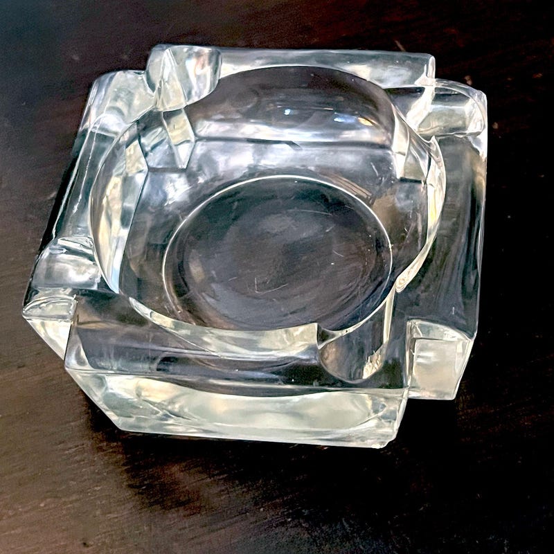 Glass Ashtray - Etsy