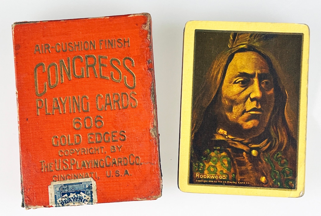 Early 1900s Historic Congress Playing Cards, C606 Native American ...