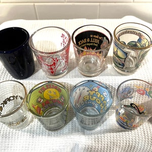 SALE 8 Cute, Rare Vintage Souvenir Shot Glasses: NYC, Pennsylvania 2 ...