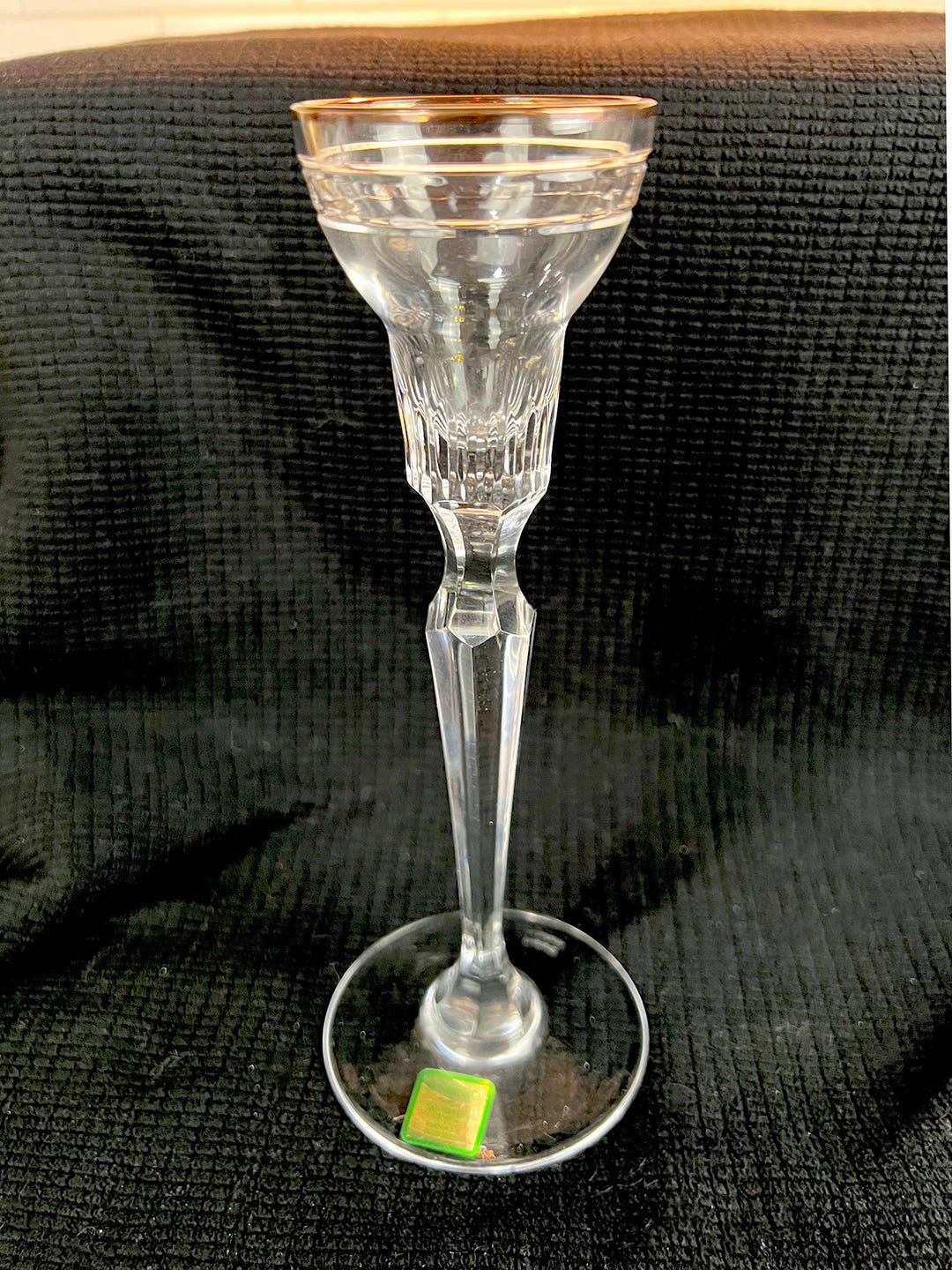 Vintage Waterford Crystal Candlestick: “hanover Gold” Marquis Line, 8 ...