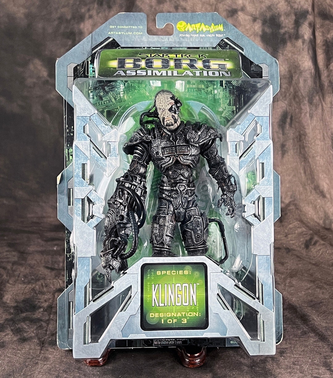 Star Trek Art Asylum Borg Assimilation 2002, Klingon MOC, NIB, Star ...