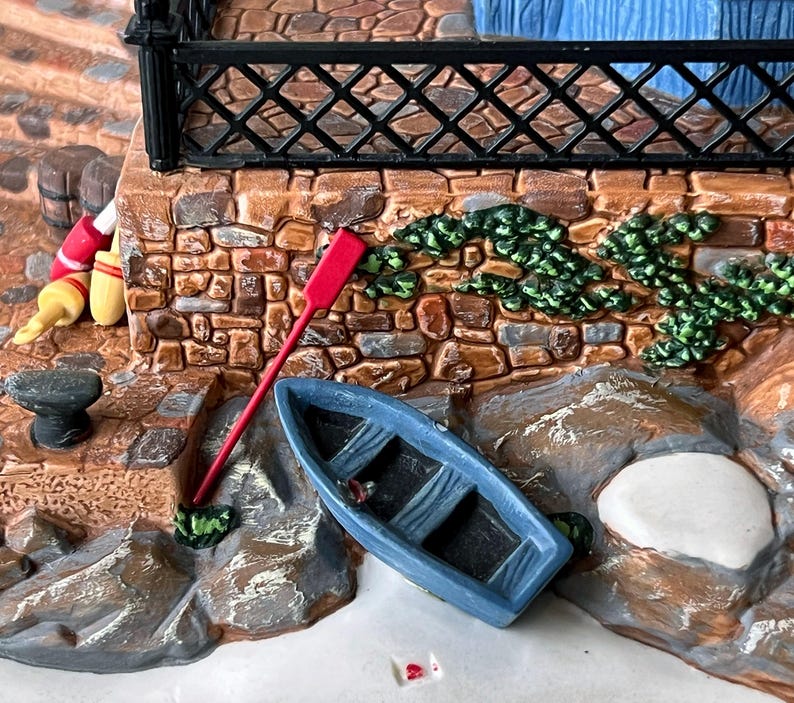 Department 56 Dickens Village: Lighted "lynton Point Tower" Porcelain ...