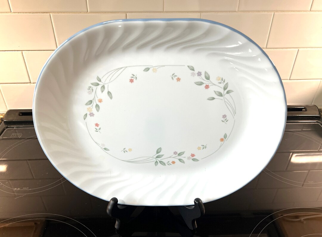 Corelle "english Meadow" Serving Platter by Corning, Delicate Flowers ...