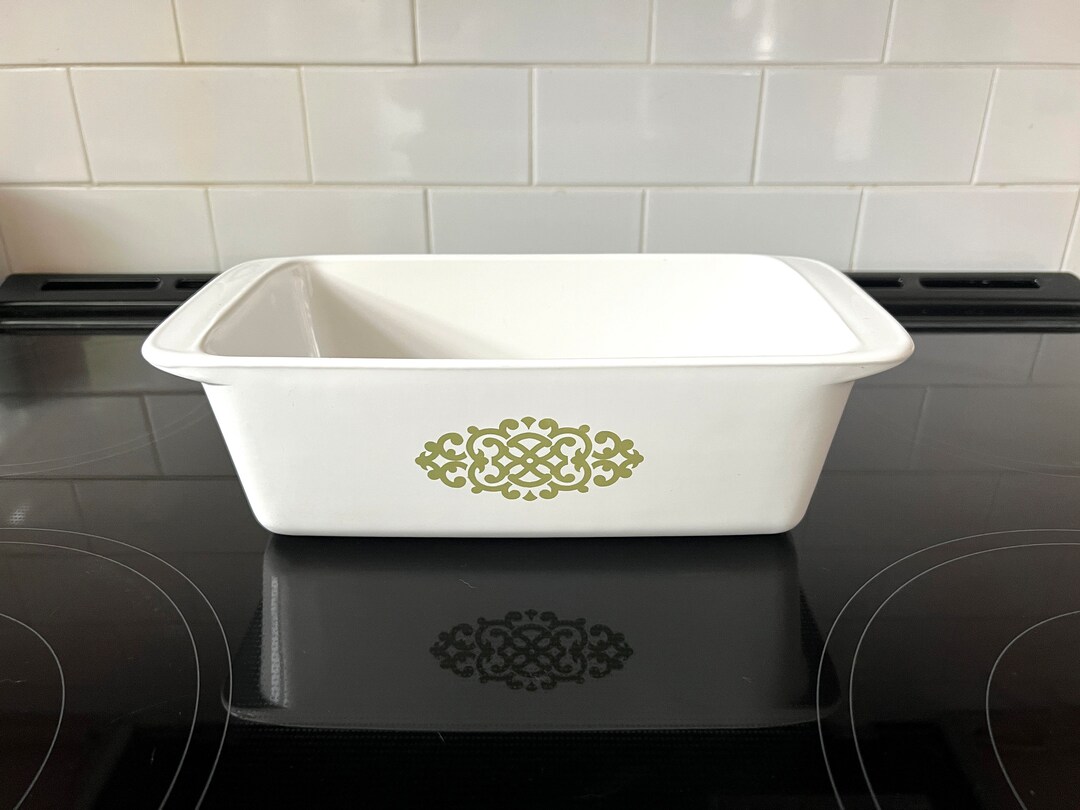 Corning Ware "green Medallion" 2 Quart Loaf Pan, Baking Dish, Rare ...