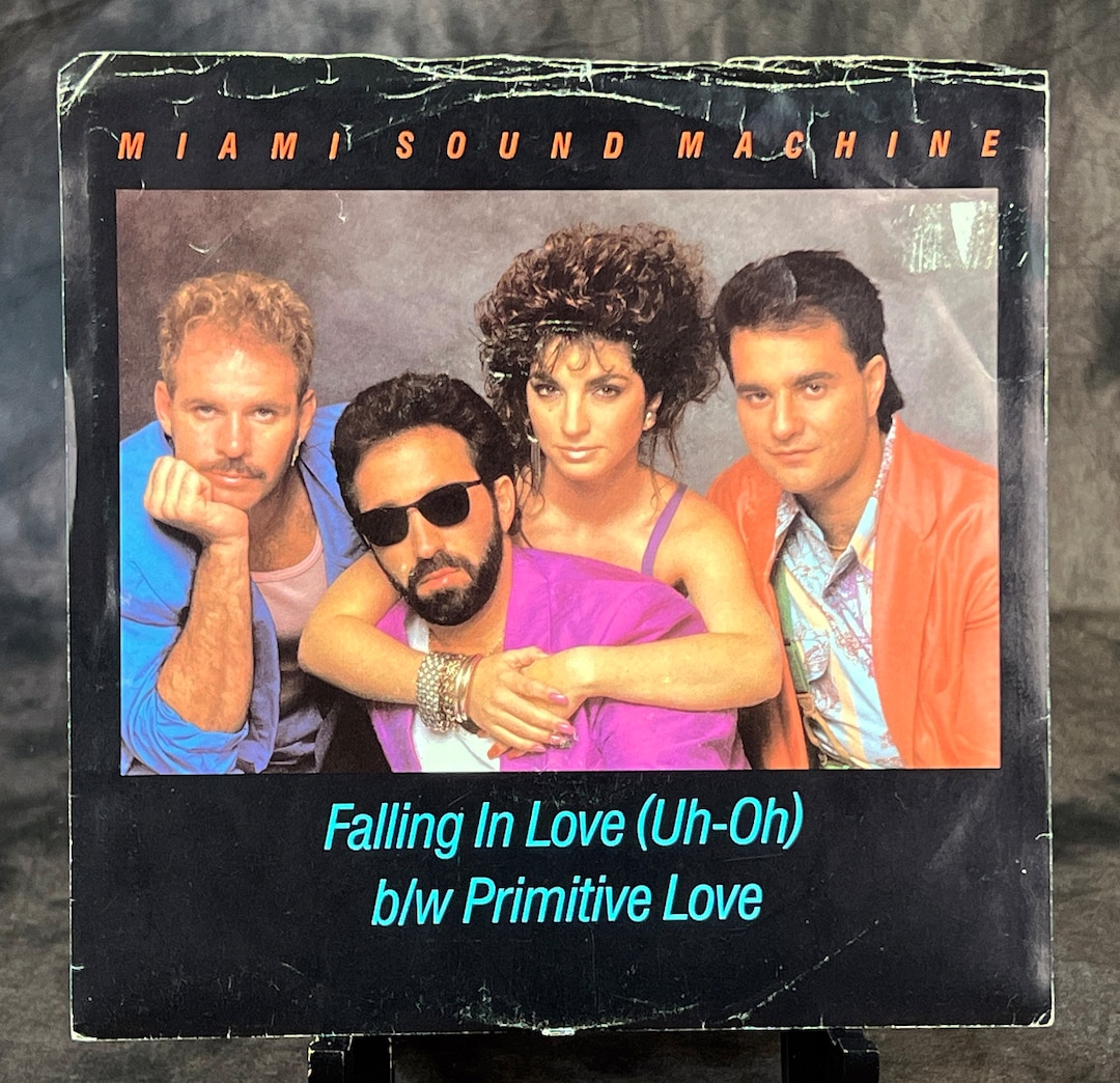 Miami Sound Machine 45 RPM Vinyl Record "falling in Love (uh-oh ...
