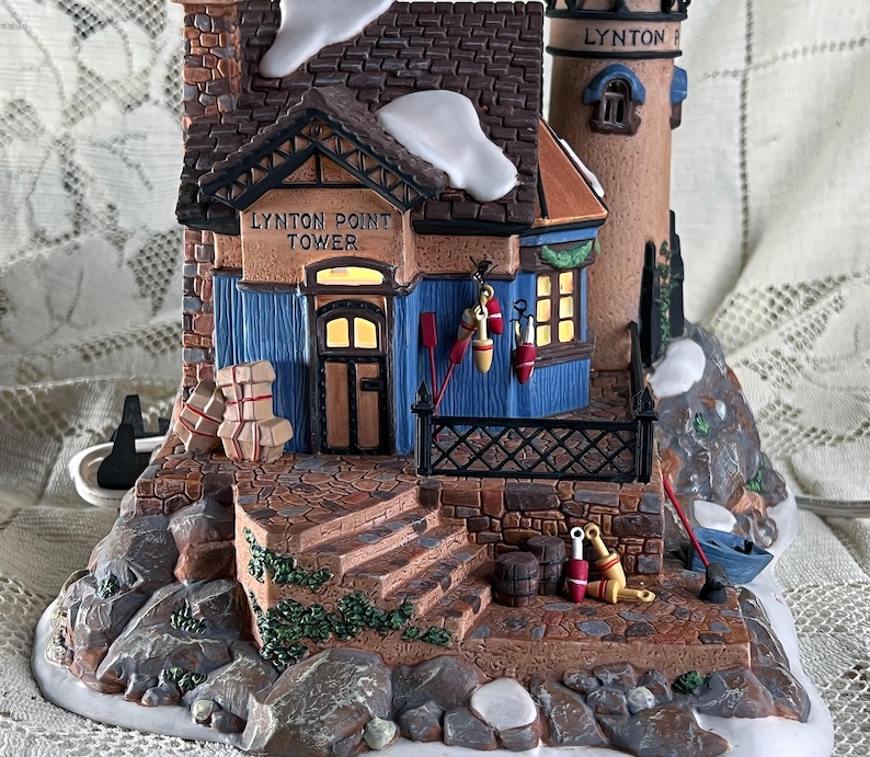Department 56 Dickens Village: Lighted "lynton Point Tower" Porcelain ...