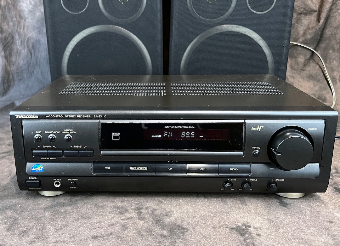 Technics Sa-ex110 AM/FM AV Control Stereo Receiver With 200-watt Amplifier With Working Remote ...