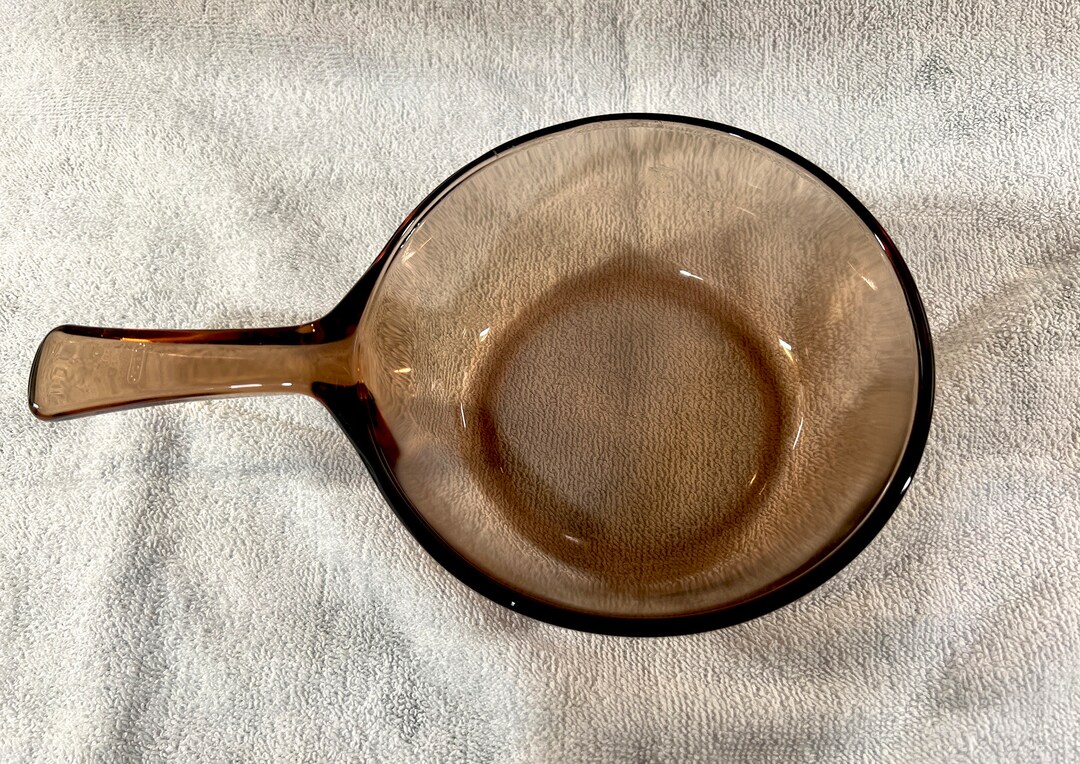 Corning visions Transparent Brown Glass Small Saucepan, Approx. 5.75 ...