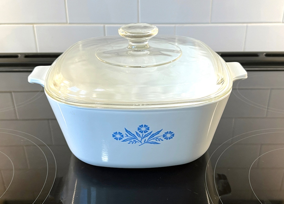 Corning Ware "cornflower" Large Blue and White Rectangular Casserole ...