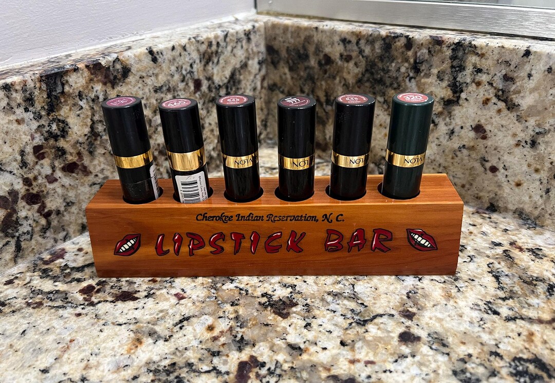 1950s Cherokee Reservation Wood Lipstick Holder, North Carolina ...