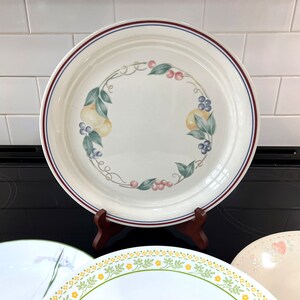 4 Corelle Dinner Plates in Shadow Iris, Abundance, Sunshine, & Forever ...