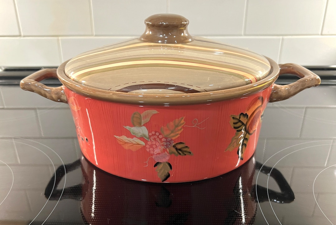 Tracy Porter 2 Quart Round Covered Casserole Dish "octavia Hill Garden ...