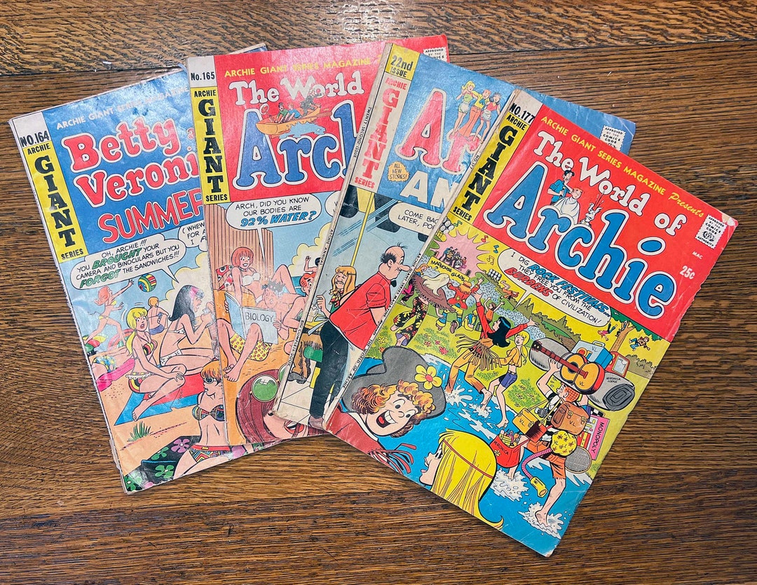 4 Vintage Archie Comics "giant Series" 1969-1971, 63 Pages Each - Etsy