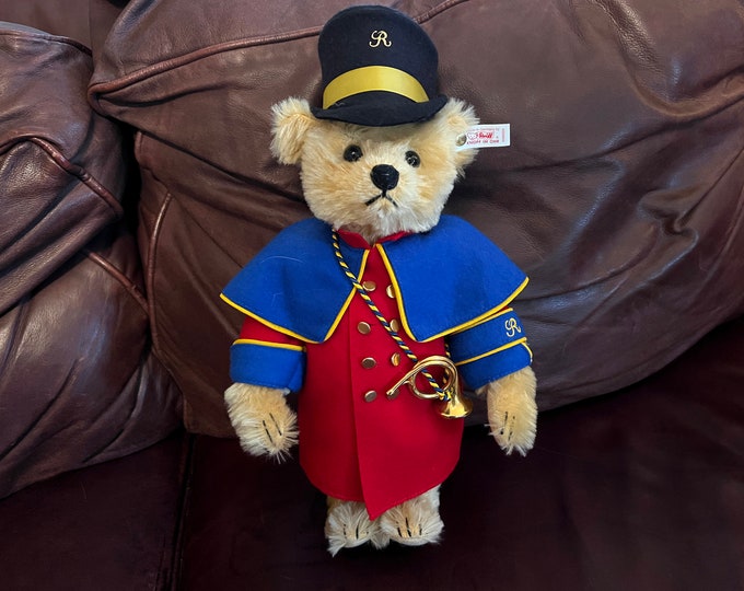 BIG SALE! Steiff Teddy Bear "heinrich the Postman" Limited Edition, 15 ...