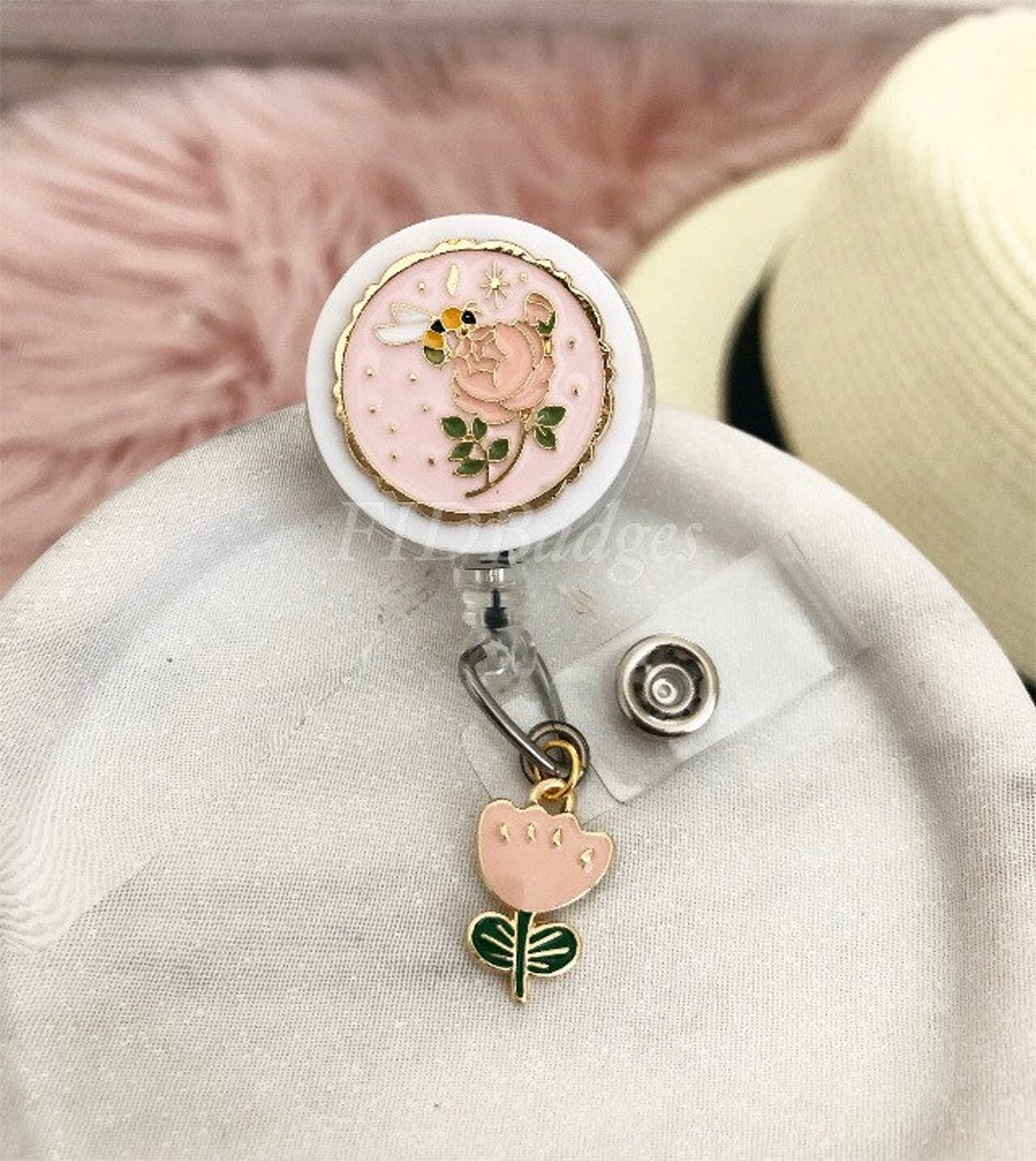 Dainty Bee Retractable Id Badge Reel Holder - Etsy