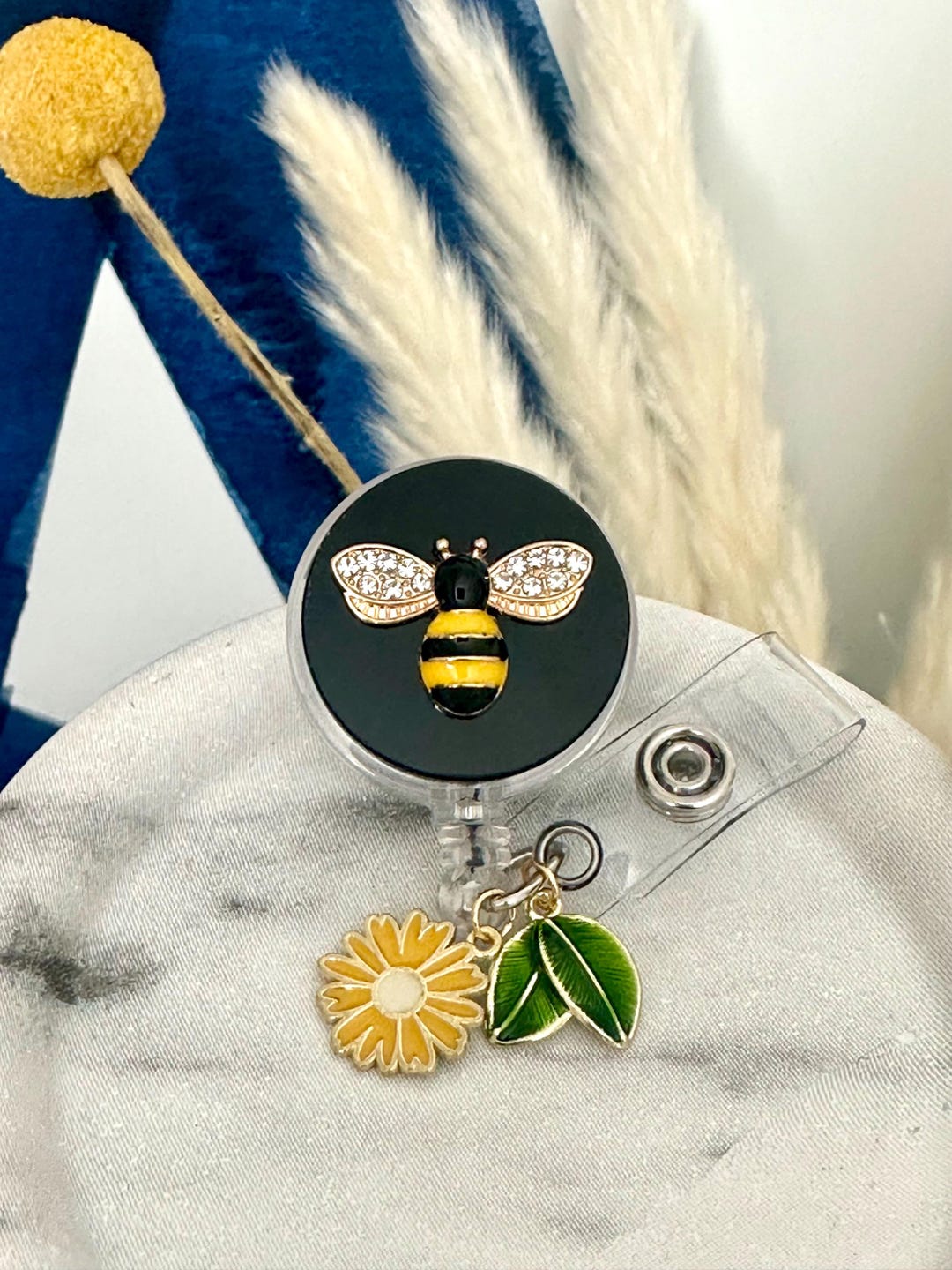 Bee Retractable Id Badge Reel Holder - Etsy