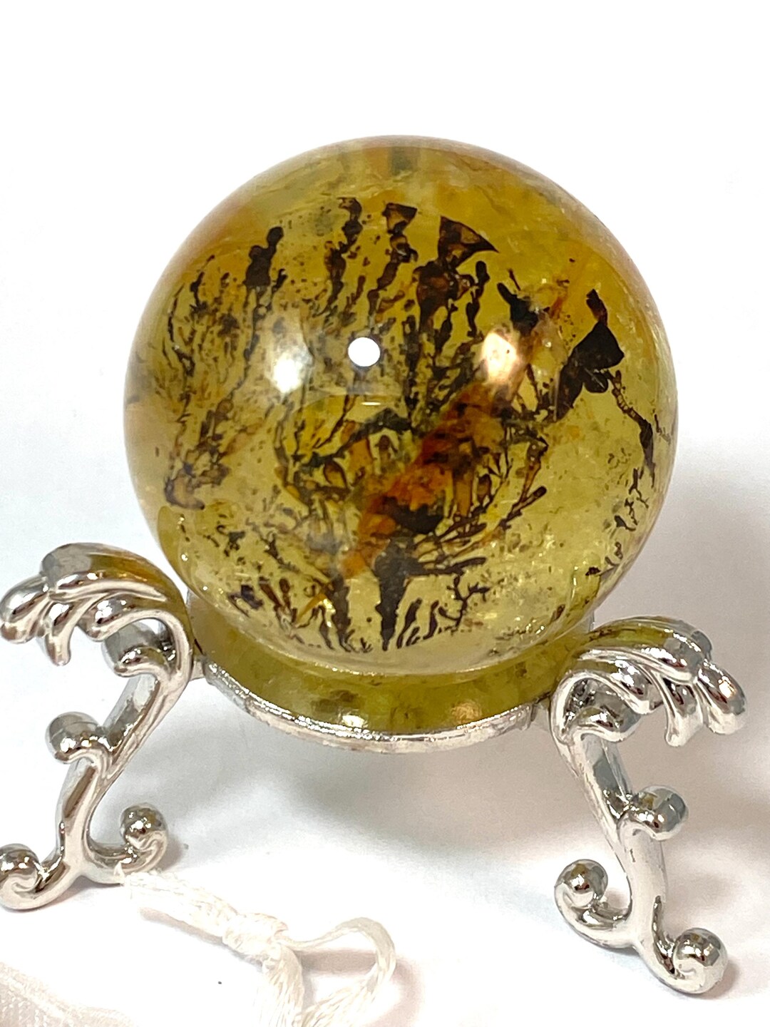 Spectacular Mica Dendritic Tree Citrine Sphere Altar Stone Home Decor ...