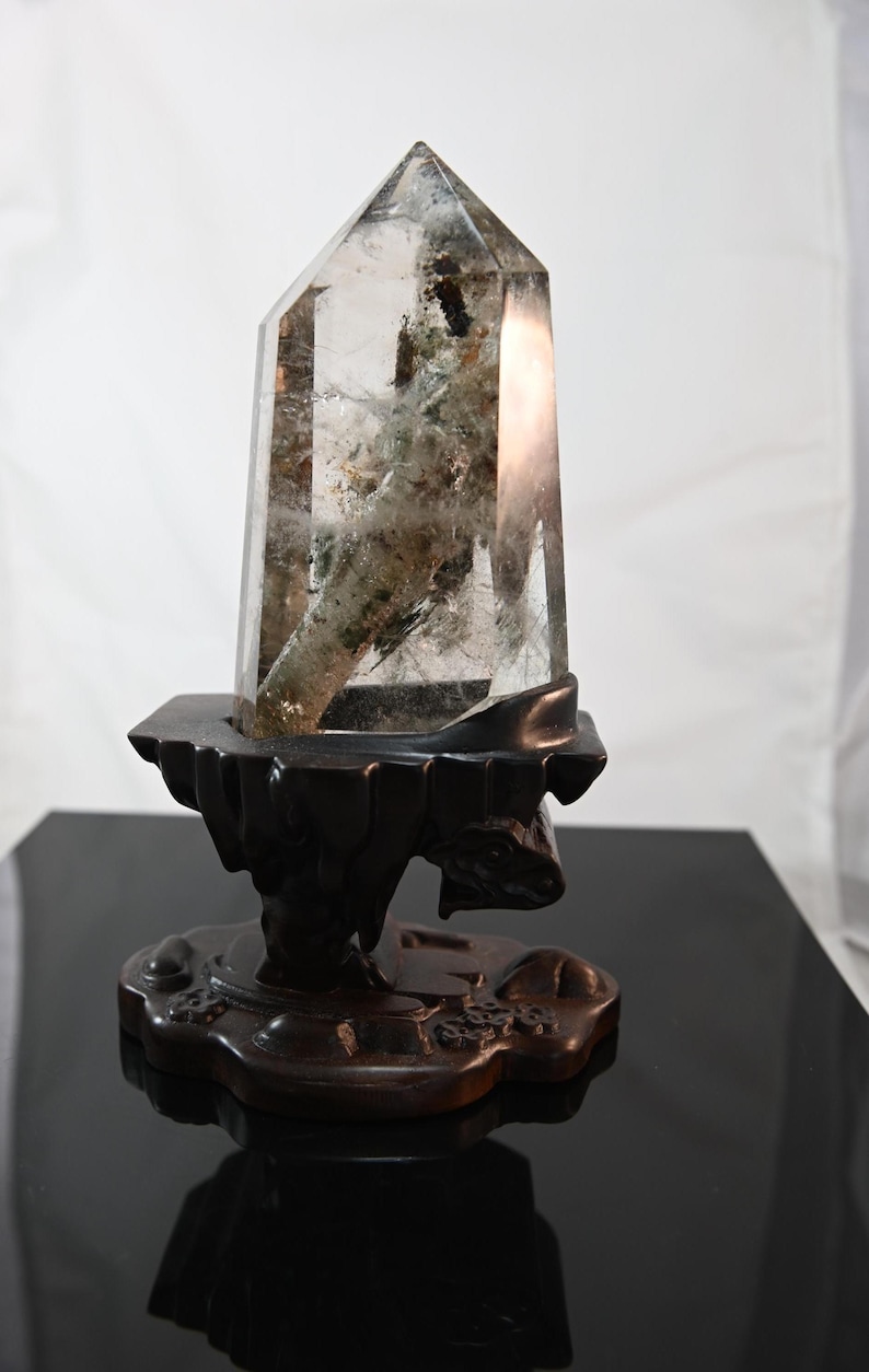 Chlorite Garden Quartz Tower Altar Stone - Etsy