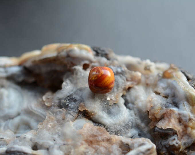 A Natural Chinese Fighting Blood Agate/warring States Red Agate Bead ...