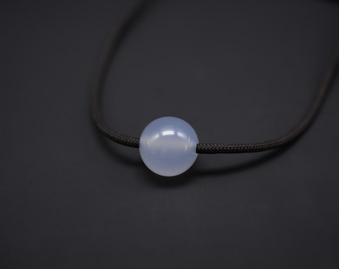 A Hand Carved Turkey Blue Agate/chalcedony Bead -DYSB-054 - Etsy