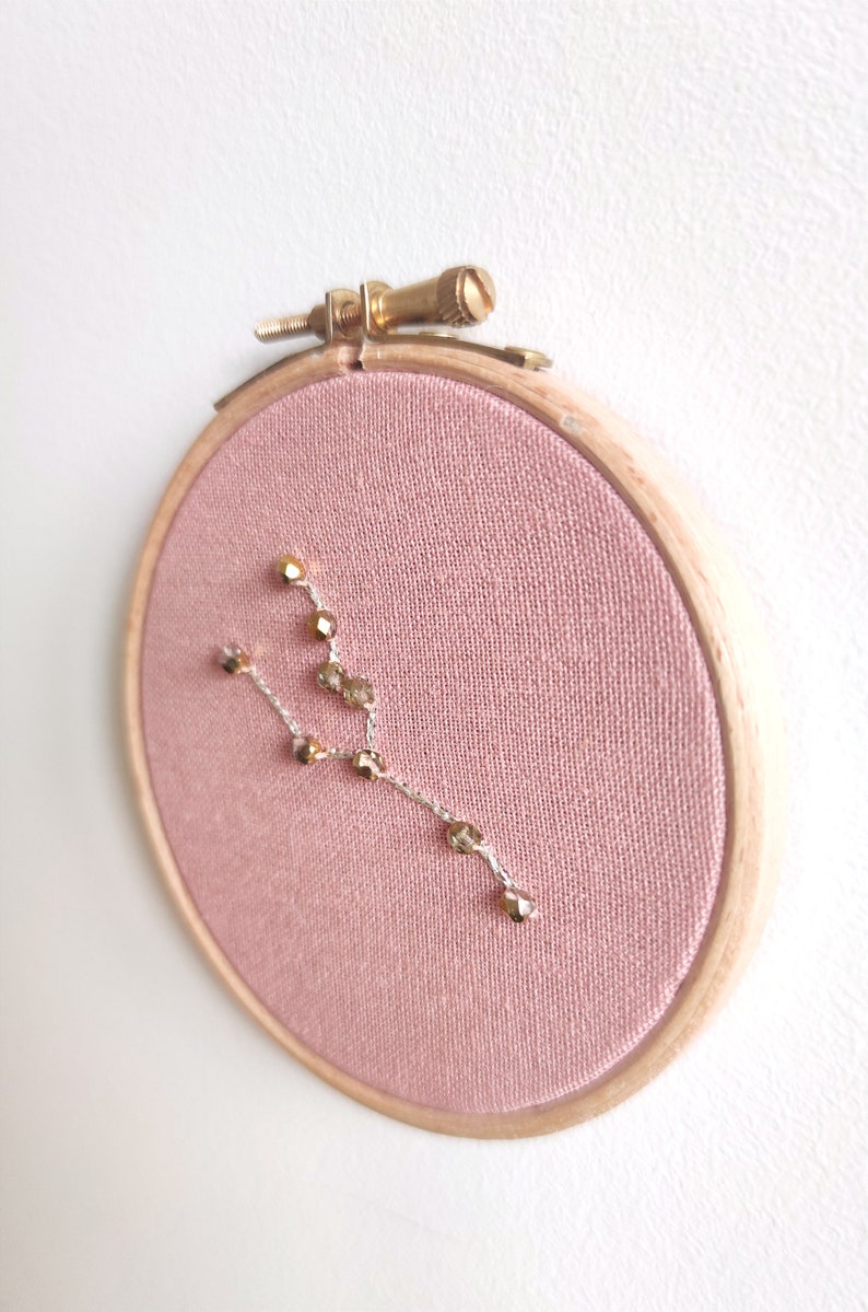 Zodiac Constellations Wall Embroidery - Aries Taurus Gemini Cancer Leo ...