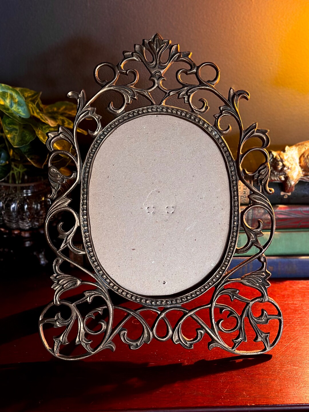 Vintage Terragraphics Victorian Style Large Metal Floral Scroll Frame ...