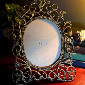 Vintage Terragraphics Victorian Style Large Metal Floral Scroll Frame ...