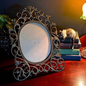 Vintage Terragraphics Victorian Style Large Metal Floral Scroll Frame ...