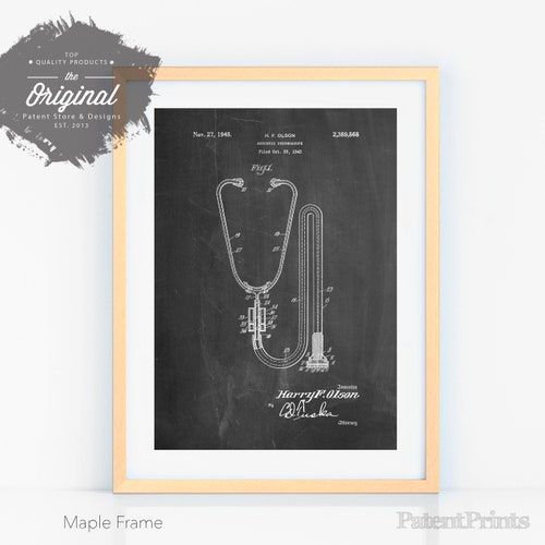 Stethoscope Print Doctor Gift Doctor Office Wall Art Doctor | Etsy