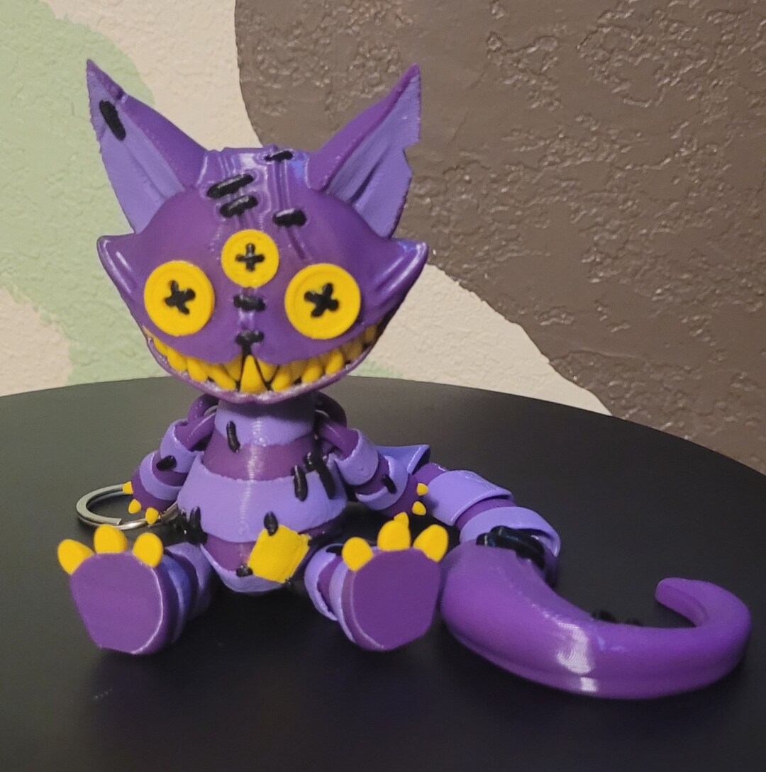 Cheshire Cat Articulated Cryptid Fidget Figure - Etsy